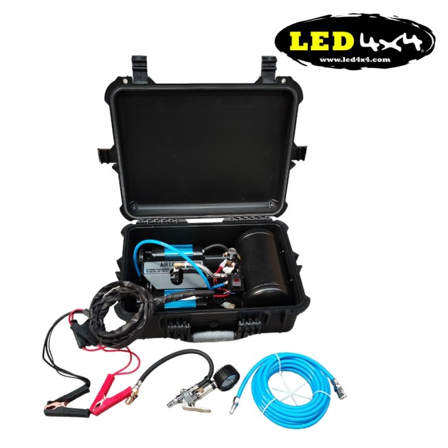 Double motor air compressor 12v 135 l/min with boiler