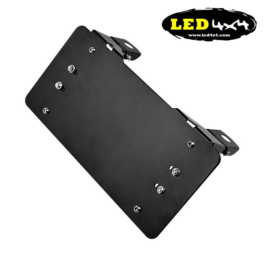 License plate support for roller guide