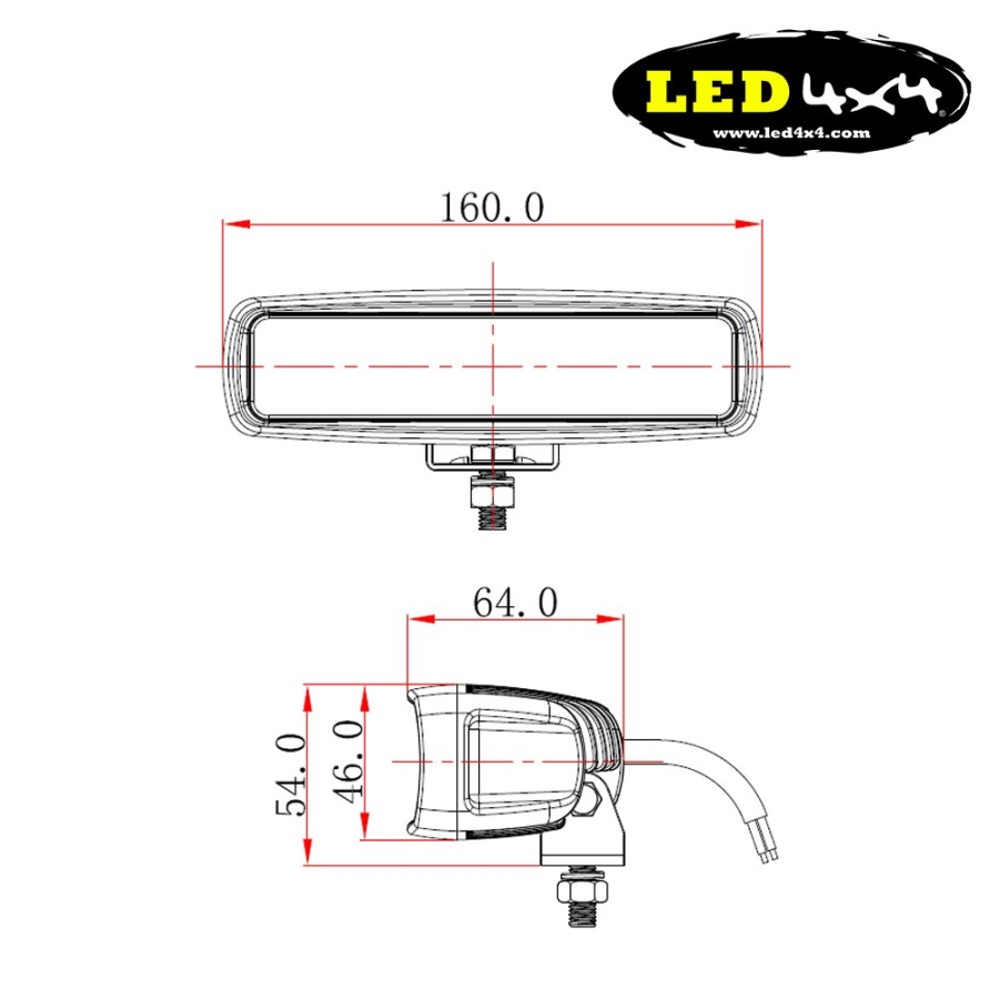 LED bar 30W OSRAM long range LEDs APPROVED HR 17.5