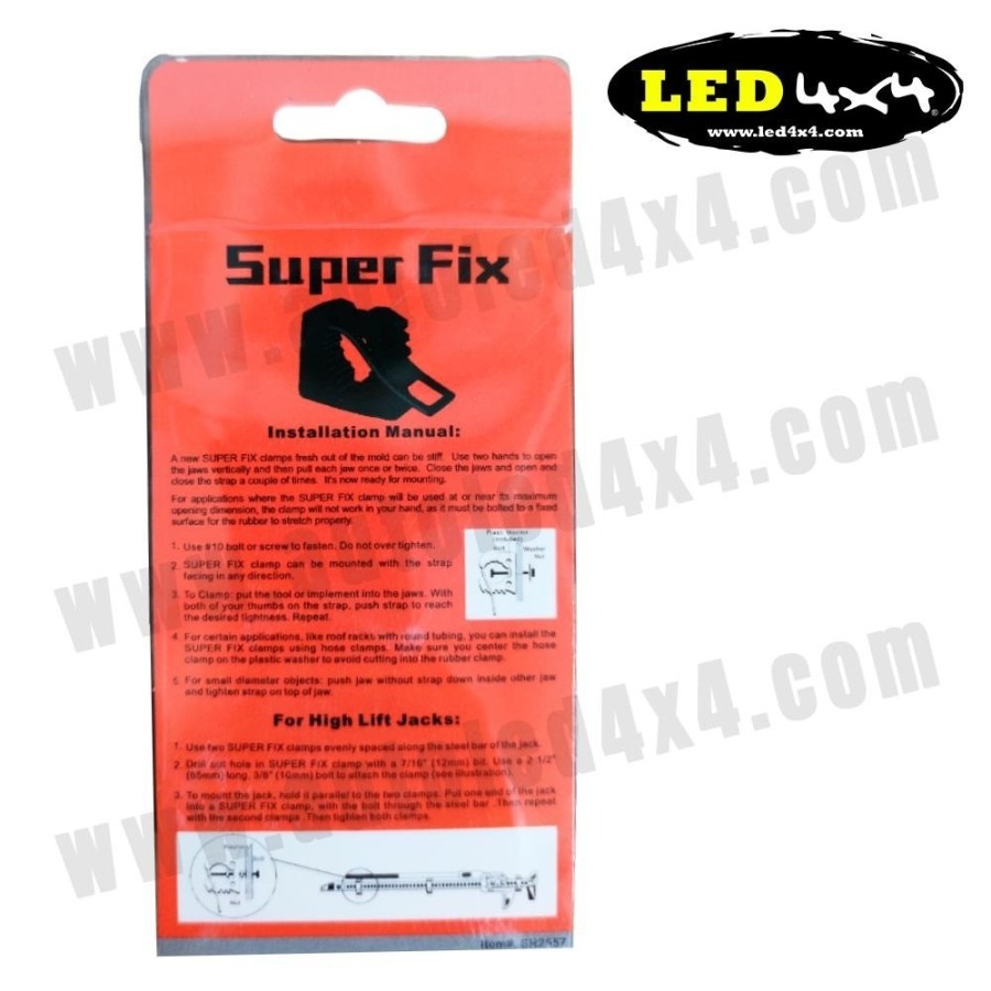 Super Fix kit 2 abrazaderas de caucho SR2557